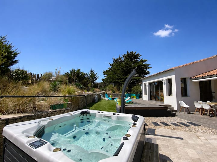 Au Pied De La Dune, 20m Plage, Spa, Plancha, 3ch - Le Bois-Plage-en-Ré