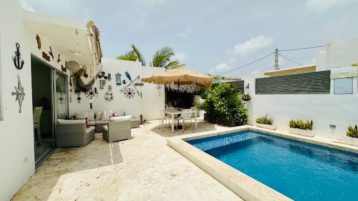 Villa Paraíso Con Tiki Bar Y Piscina Privada . - Punta Cana