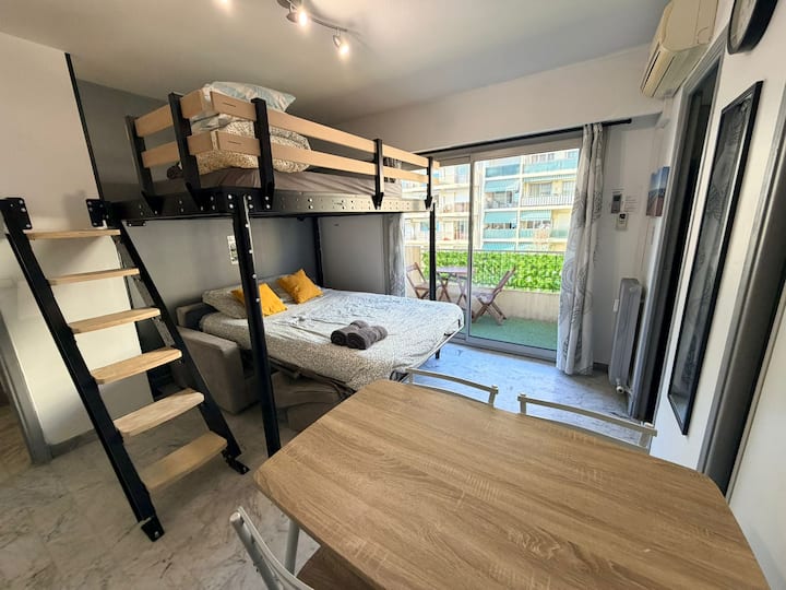 Nice : Studio Clim & Terrasse - Nica