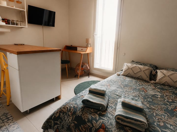 Joli Studio 2 Pers 2min Gare - Le Zénith de Montpellier