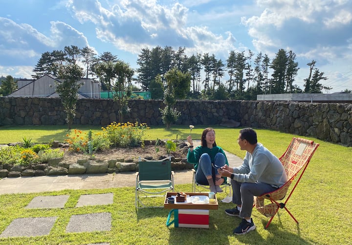 애월 투룸 잔디마당 반려동물가능_미도스테이 - South Korea