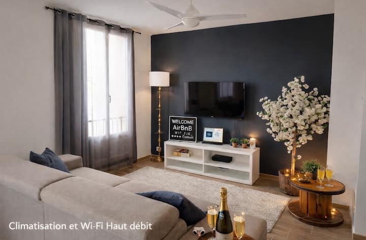 Appartement La Belle Aude Pour 2 Climatisé - Carcasona