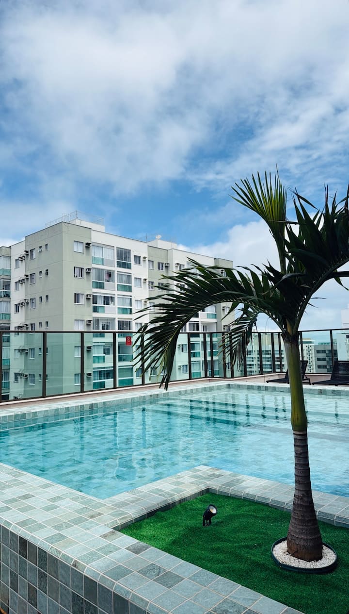 Piscina + Sauna + Academia | Mar A 250m | 6 Camas - Vila Velha