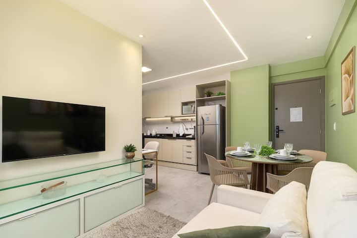 Incrível Flat Boa Viagem 8min Praia, Prox Shopping - 레시페