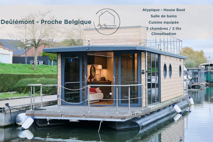 Boat’n Flandres • Houseboat Rooftop Proche Lille - Armentières