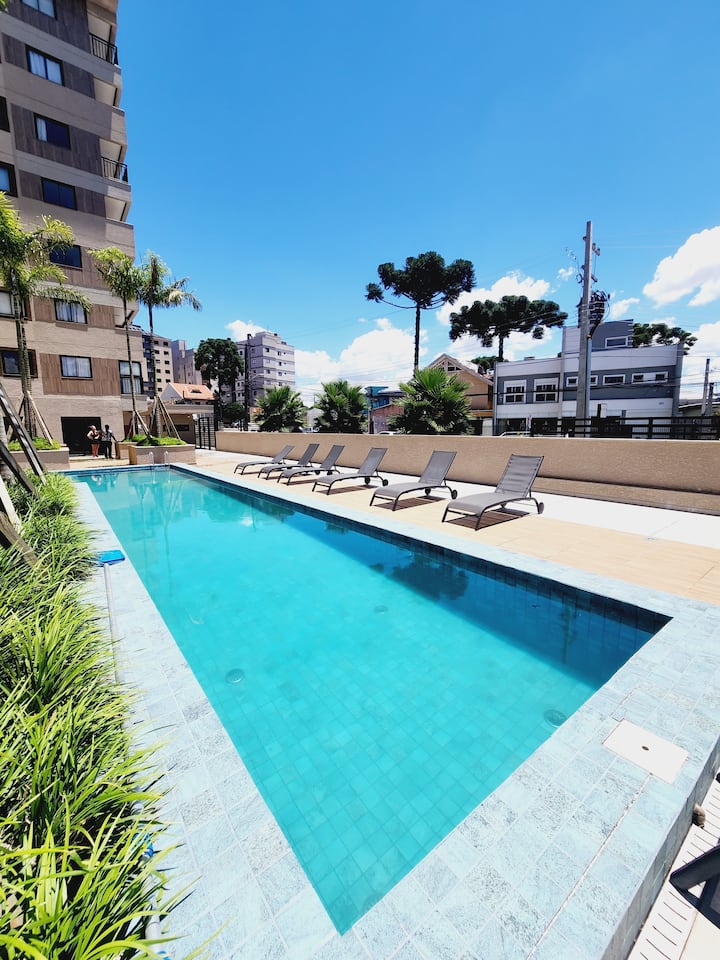 Stúdio Com Piscina E Academia. - Curitiba