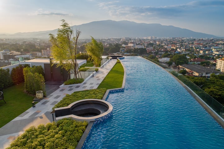 Bright & New Extra Large Bed -Astra Sky River - Thailand