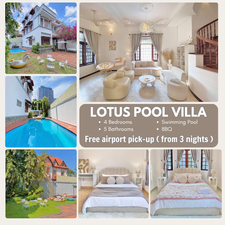 Lotus Pool Villa Thaodien Bbq 4bedroom 5bathroom - Hô Chi Minh-Ville