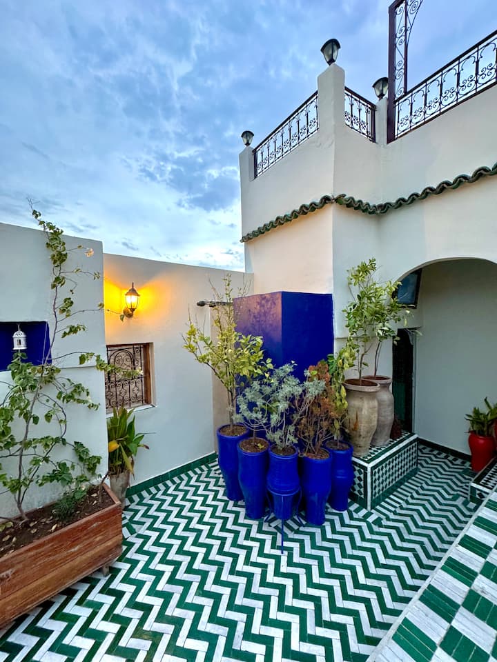 Riad Tagore Privé,petit Déj Inclus à 94mbit/s - Fès