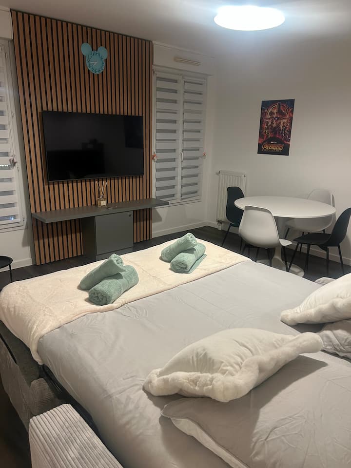 Appartement Raiponce - Au Pied Gare Val Deurope - Chessy