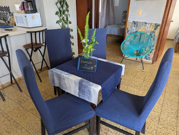 Depto. Económico Y Céntrico Ideal 4 Peeosnas - Cancún