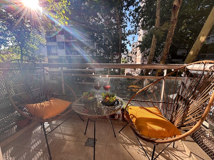 Palermo: Studio, Balcón, Cocina, Zona Restaurants - Buenos Aires