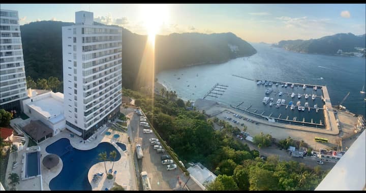 Moderno Depto. Piso 16 Vista Al Mar Zona Diamante - Acapulco