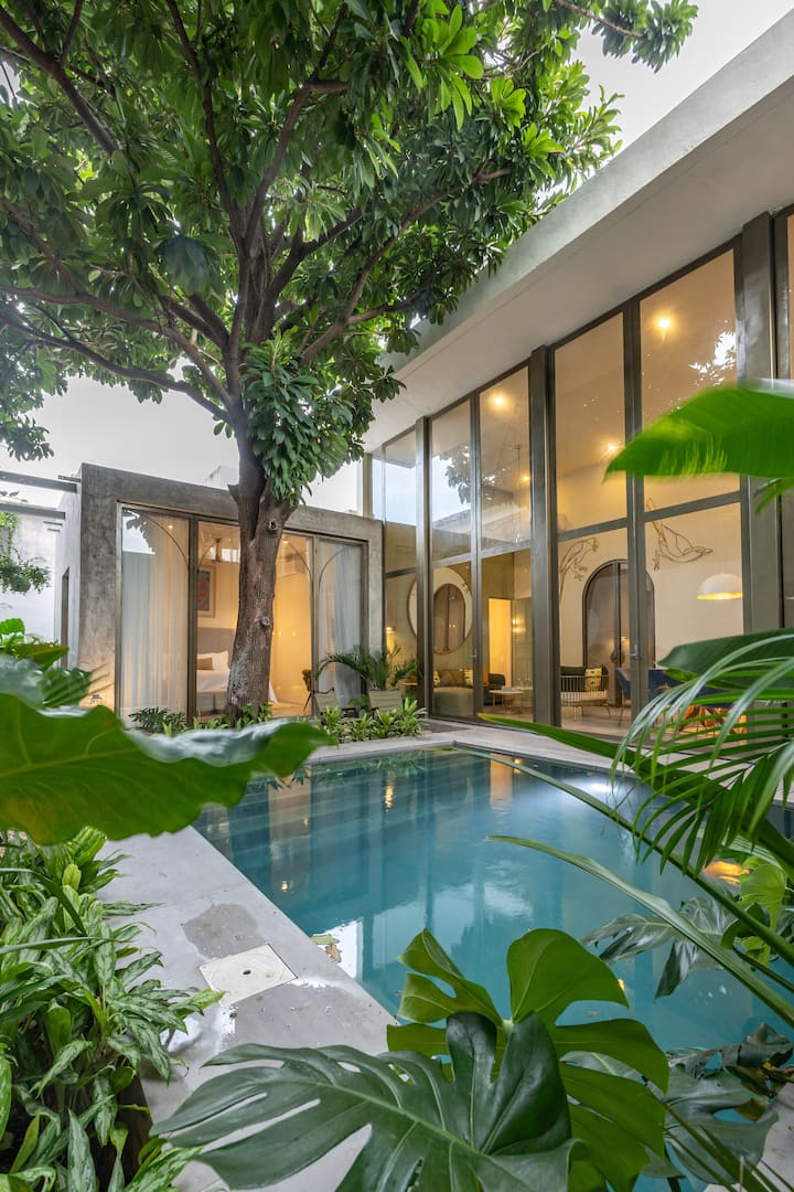 Casa Yucatán Jay - Stylish Tropical Art Deco House - Yucatán