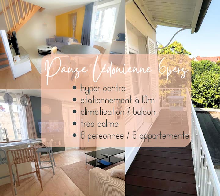 Pause Lédonienne*2 : 6 Pers/2apparts/centre/clim - Lons-le-Saunier