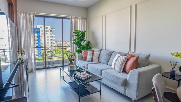 Luxury 1br Apt +Pool+gym+sauna La Esperilla - Santo Domingo