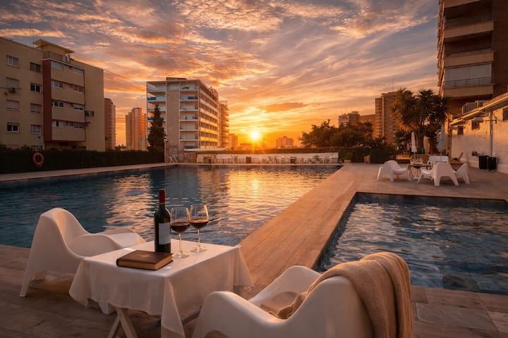 Kalifornia In Benidorm, Pool, Parking Y Wifi - Benidorm