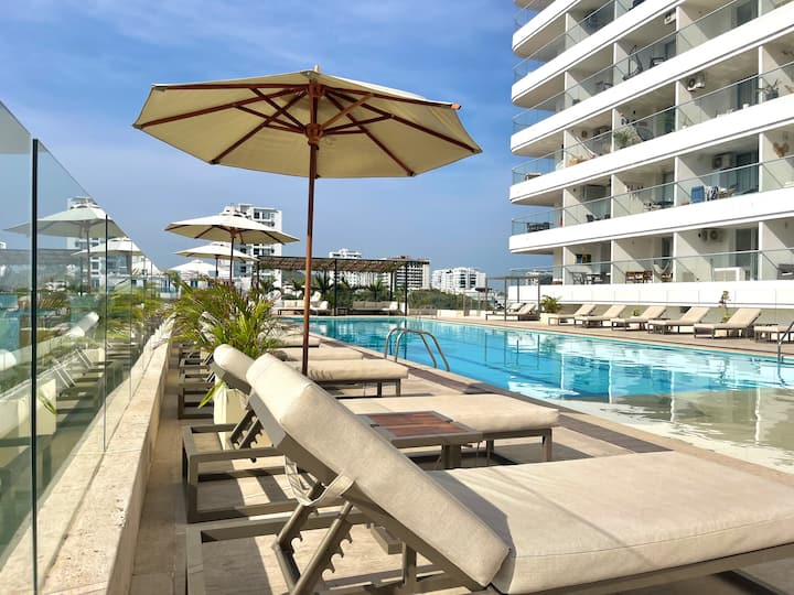 Loft | Pool + 5 Mins To The Airport + Wi-fi + Sauna + Turkish Bath - Cartagena