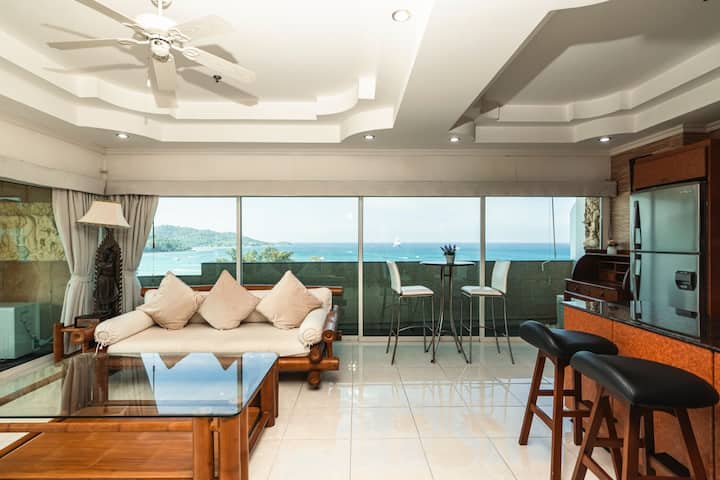 Patong Tower Sea-view 1br | 2-min Beach + Pool - Patong Beach