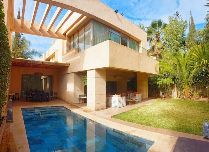 Timeless Villa At Golf Course With Private Pool - Marrakesh