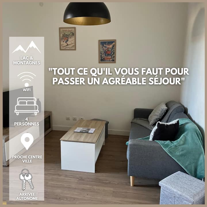 T3 Rénové Calme + Wifi Proche Centre & Montagnes - Chambéry