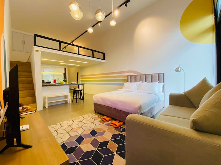 Modern 2 Queenbed Retreat In Bangsar/steps To Lrt - Kuala Lumpur