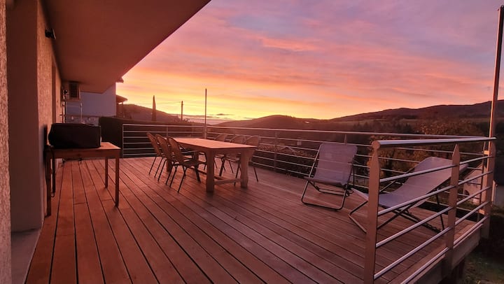 Studio 3* Vue Montagne Avec Terrasse, Cour, Jardin - Annonay