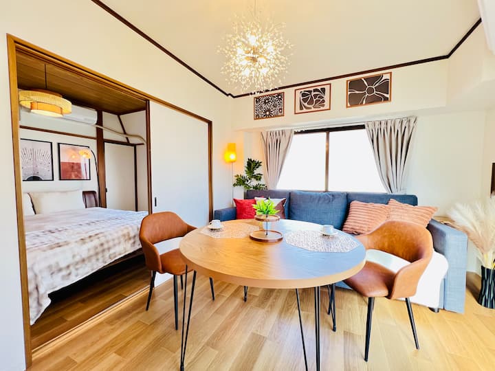 駅1分/飲食店＆コンビニ便利/クイーンベッド2dk/ワーケーション/東京スカイツリー/高速wifi - Tokyo