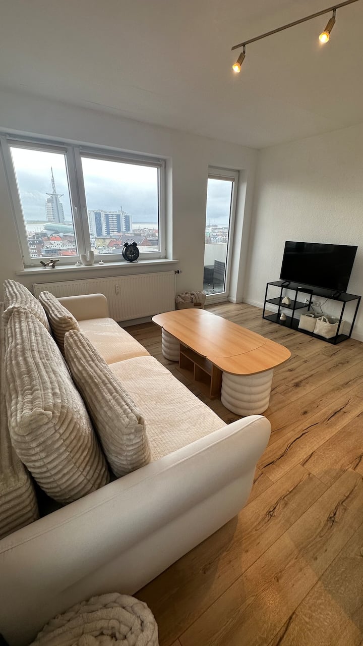 Penthouse Atmosphäre Mit Meerblick Fewo Am Deich11 - Bremerhaven