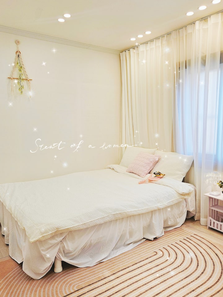 [봄시즌 할인]
#리뷰확인
퀸 침대2개 침실2개, 평일, 연박할인/요리가능/ 지하철역4분 - Busan