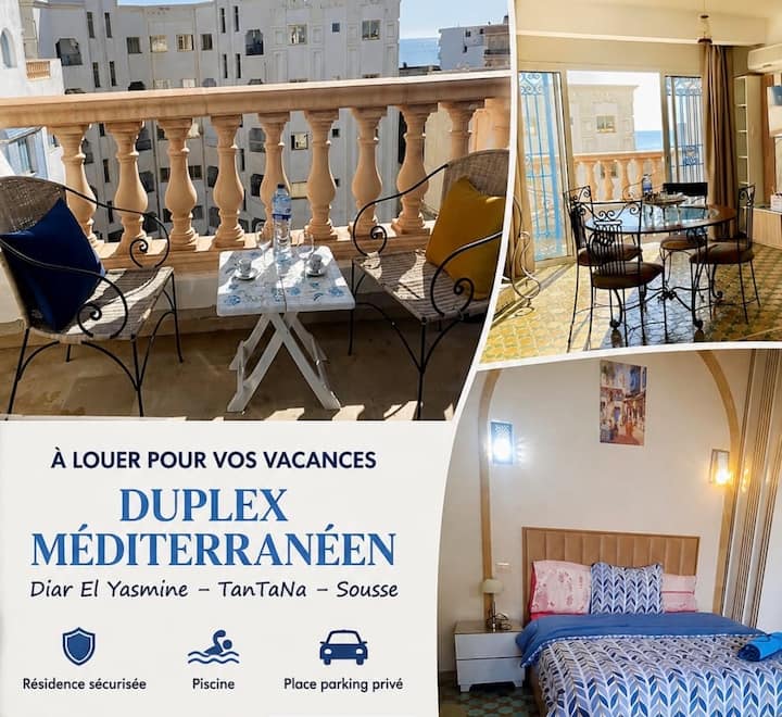 Beau Duplex Cosy S+1 Avec Un Balcon Vue Mer - Tunisie