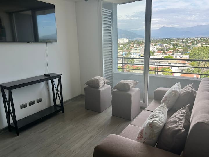 Full Equipado, Vista Despejada Y Barrio Tranquilo - El Bosque, Chile