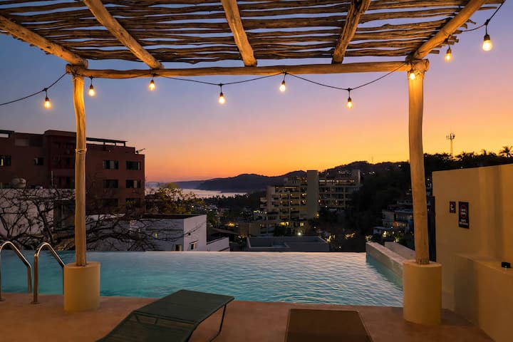 Sayulita · Rooftop Pool · Parking · A/c & Wifi - Sayulita
