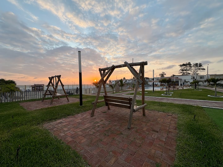 Depa Vista Al Mar/parqueo/wifi/piscina - Guayas
