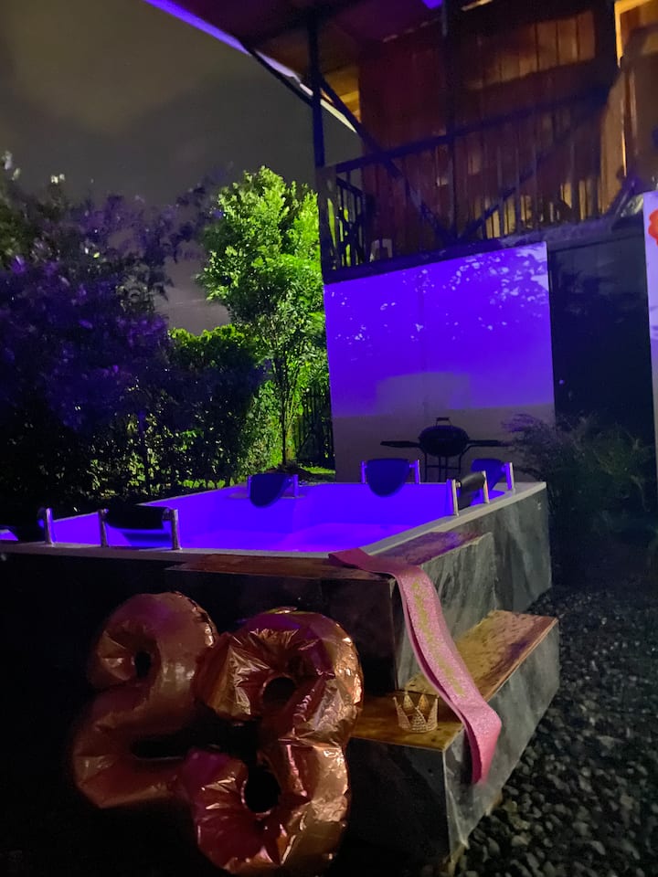 Cabaña Rústica Oasis, Con Excelente Vista - Quindio