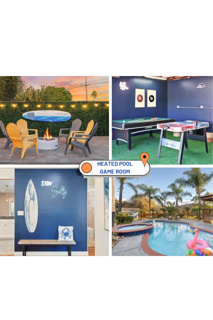 Coastal Escape- Sdsu Area-pool- Jaccuzi- Game Room - 泉谷