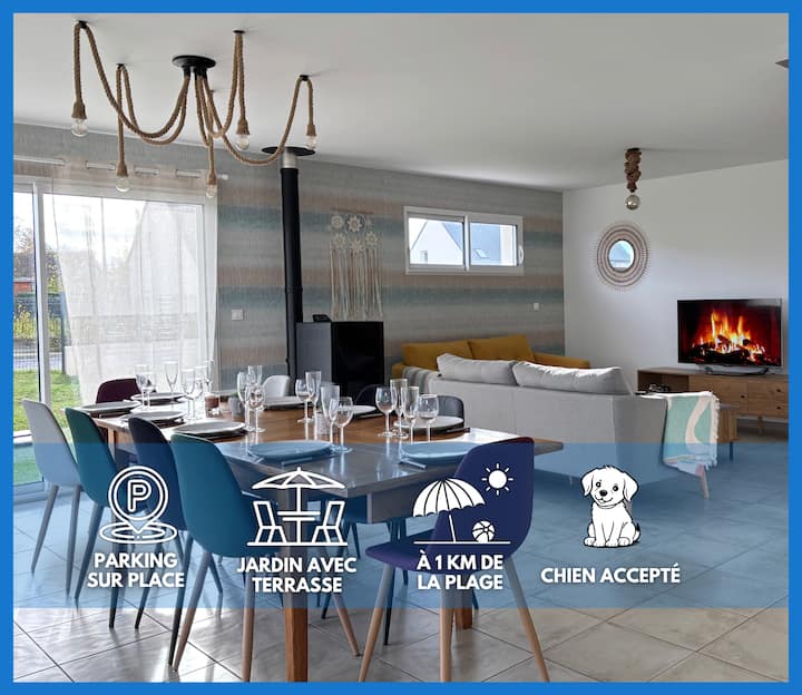 Voiles Spacieux Jardin Clos 950m Plage Commerces - France