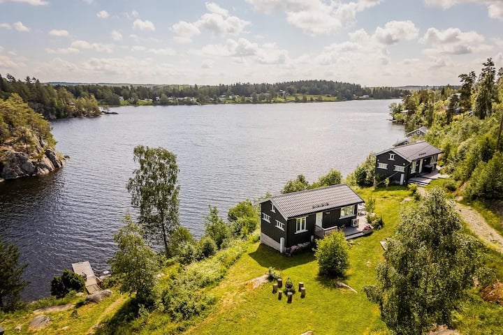 Victoria Lakefront Cabin In Lyseren Strandpark - Norvège