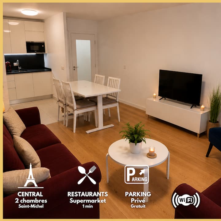 Exclusive 2-bedroom & Parking / St Michel - Paris