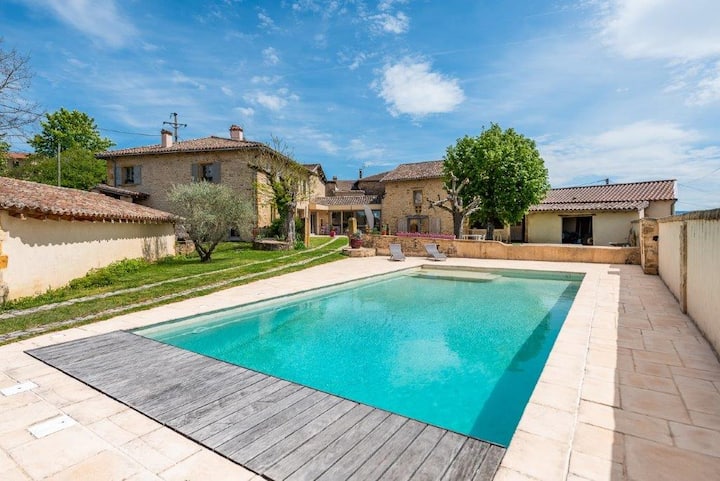 Grande Maison Familiale Avec Piscine - Tarare