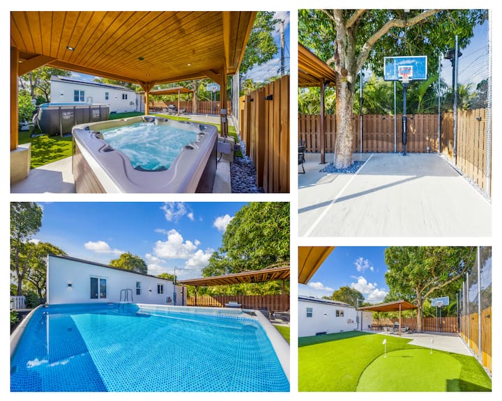 New Design Dist | Pool | Hottub | Bbq | Minigolf - Miami, FL