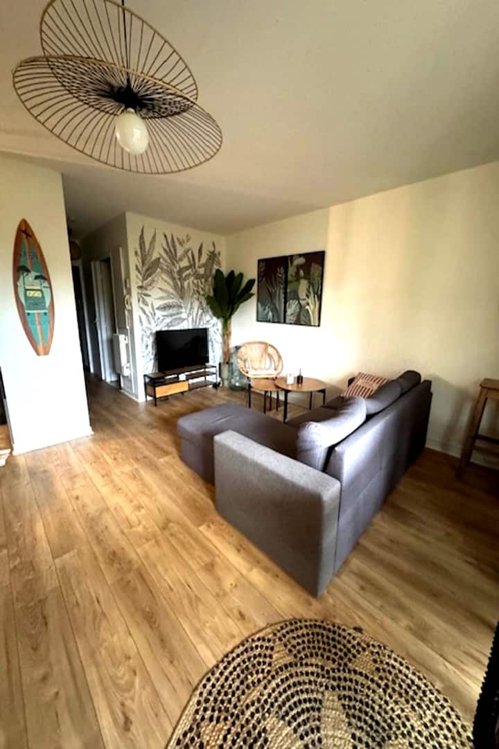 Paisible Appartement Climatisé Avec Jardin - Bassin d'Arcachon