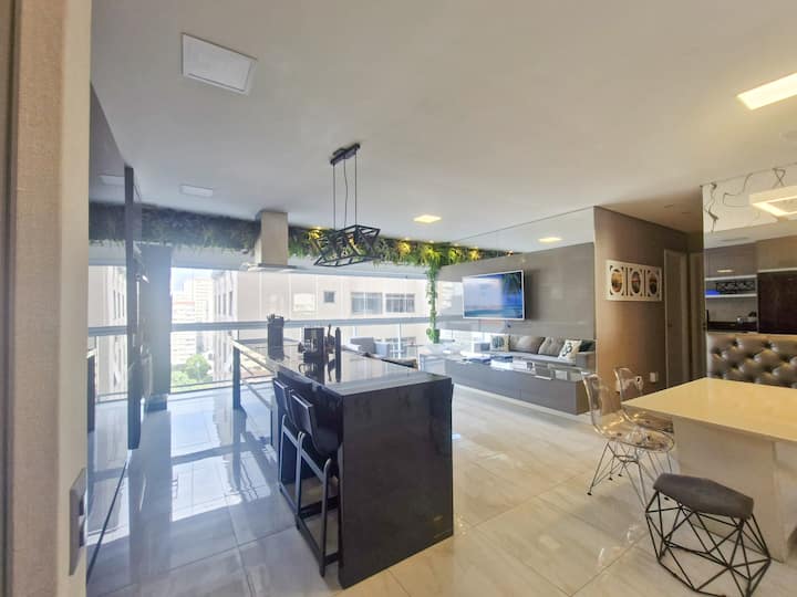 Conforto Na Praia Gonzaga /Estacionamento /Piscina - Santos State