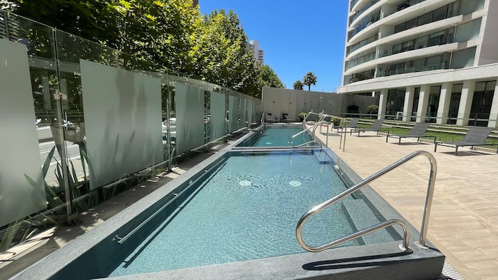 Concón 2d 2b Gran Vista Piso 22 En Costa Montemar - Concón