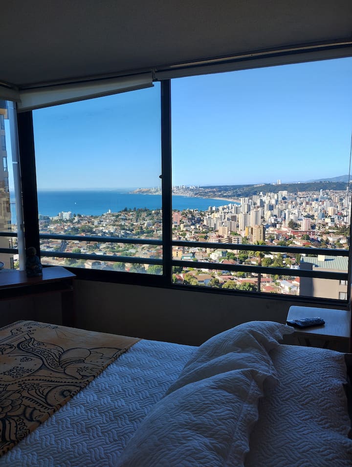 Depto 6p Aguasanta Con Hermosa Vista Al Mar - Valparaíso