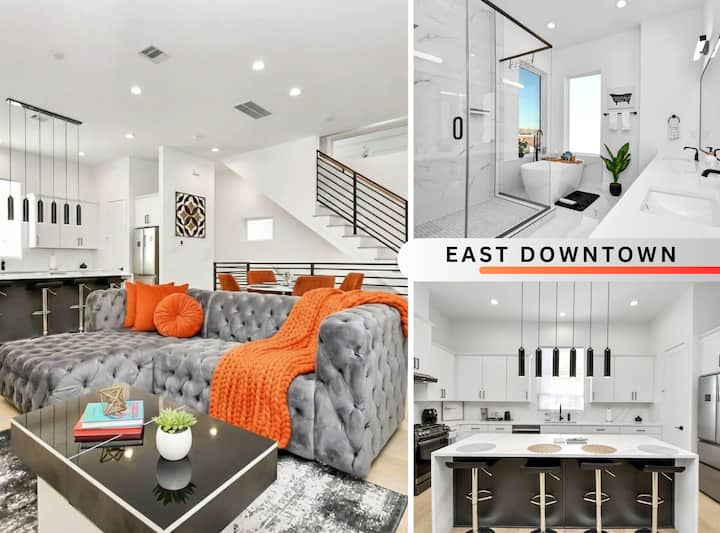 Luxe Home: Spa Tub, Downtown Rooftop Entertainment - Houston