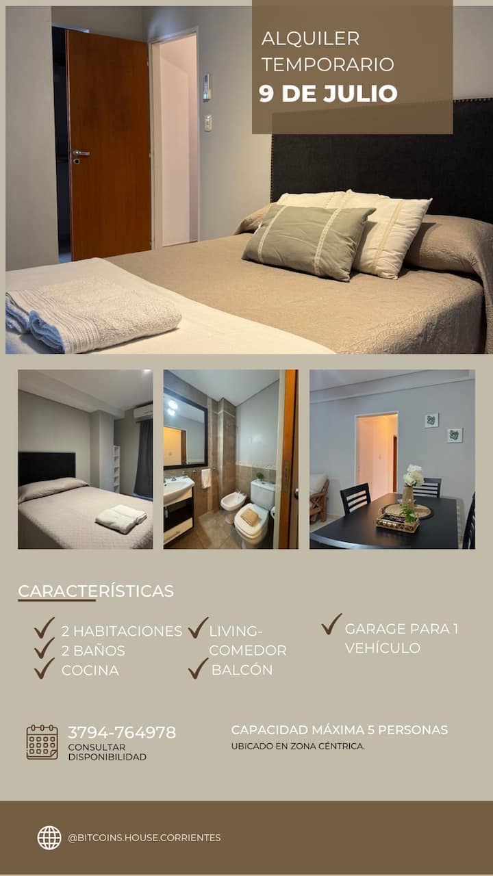 Departamento 9 De Julio Bitcoins House - Corrientes, Argentina