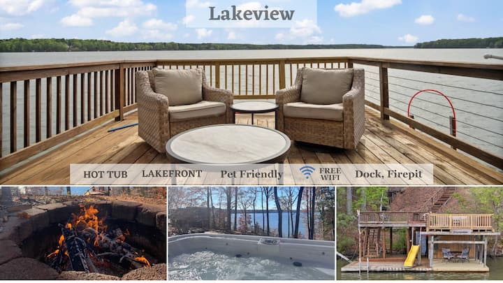Hot Tub, Fire Pit, Kayak,water Slide, Pet Friendly - Lake Gaston