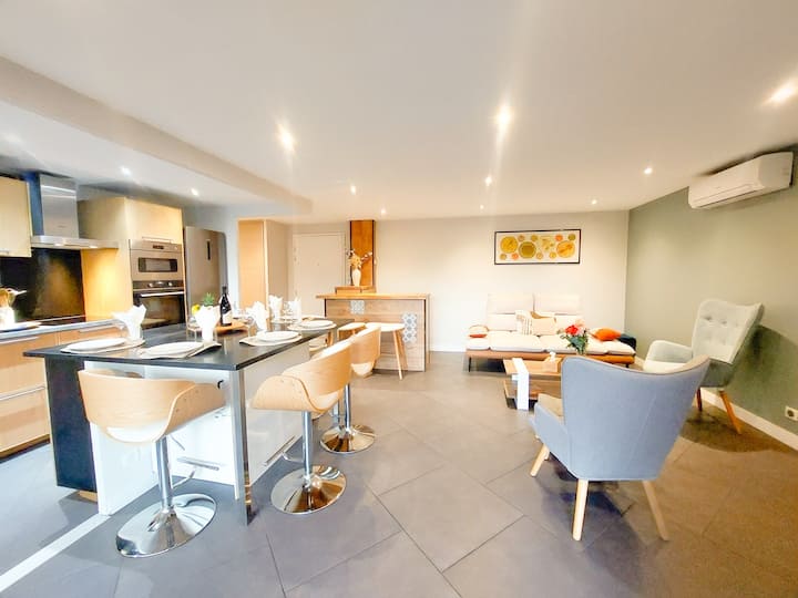 Le Grand T4 - Wifi, Parking, Clim - Toulon