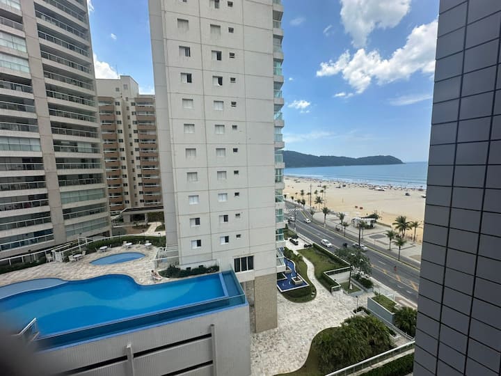 727 - Boqueirão, 1 Dorm, Vista Mar, C Garagem - Praia Grande